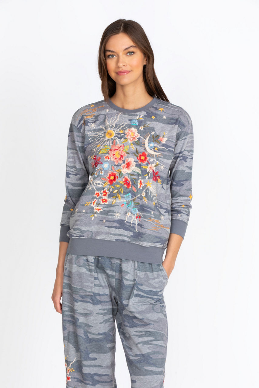 Buy Lissa 3/4 Sleeve Sweatshirt | Johnny Was