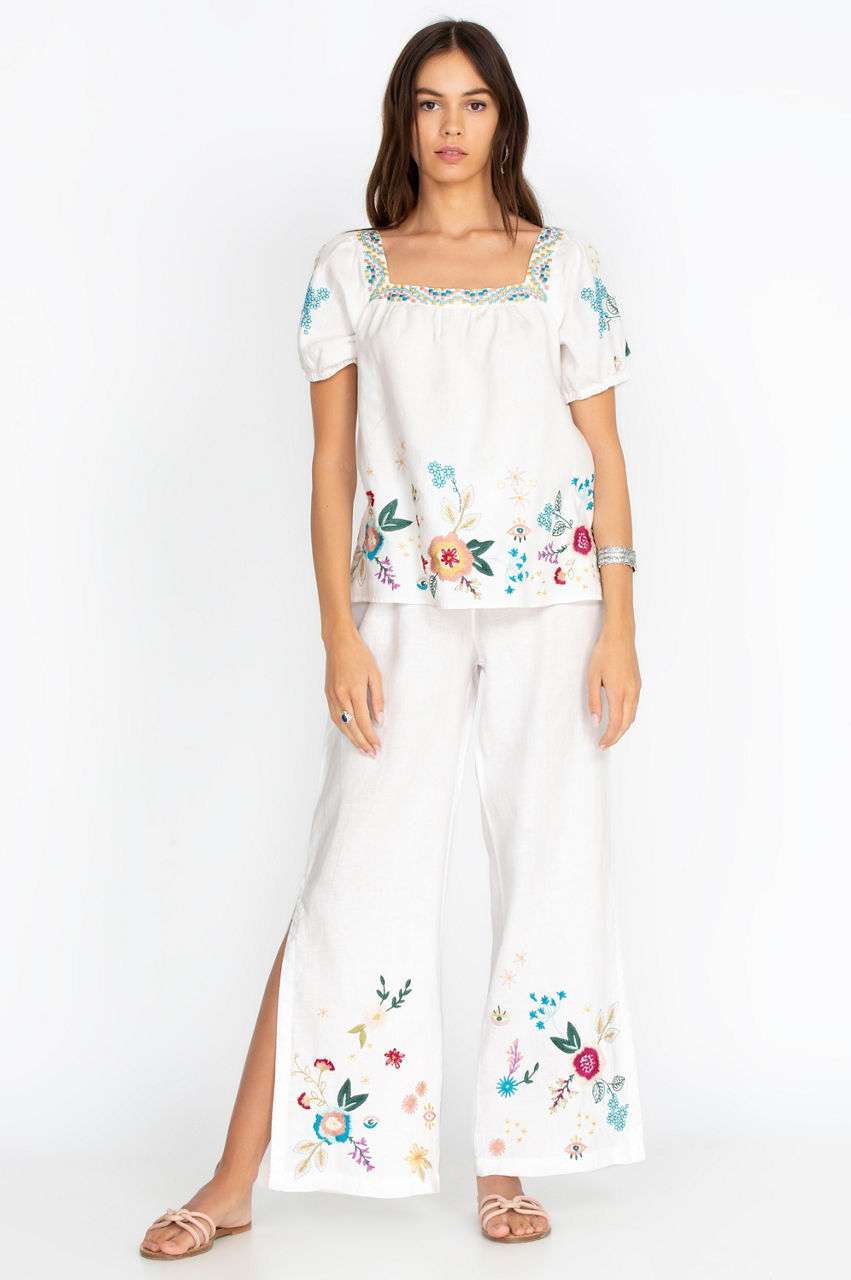 Buy Martine High Slit Palazzo Pant | Johnny Was