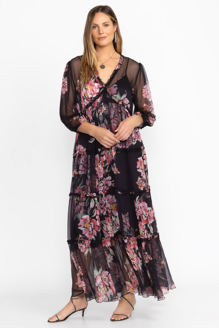Buy LIZZY RUFFLE MAXI DRESS | Johnny Was