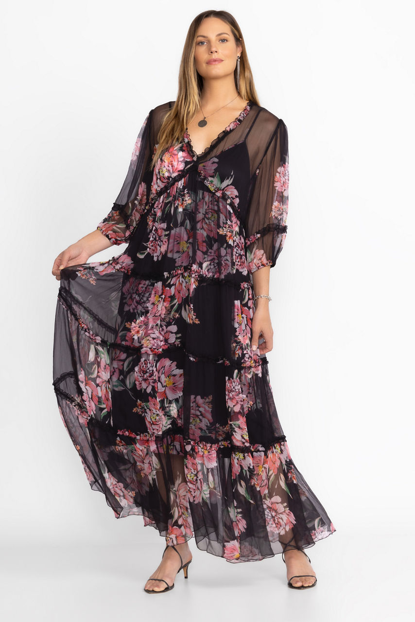Buy LIZZY RUFFLE MAXI DRESS | Johnny Was